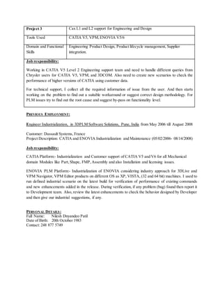 Nilesh Patil PLM Teamcenter manufacturing | DOCX