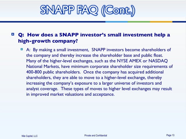 Nile/SNAPP Presentation | PPT