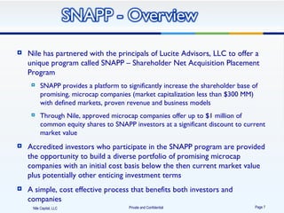 Nile/SNAPP Presentation | PPT