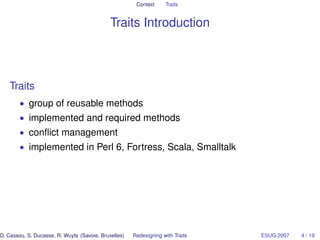 Redesigning with Traits | PDF