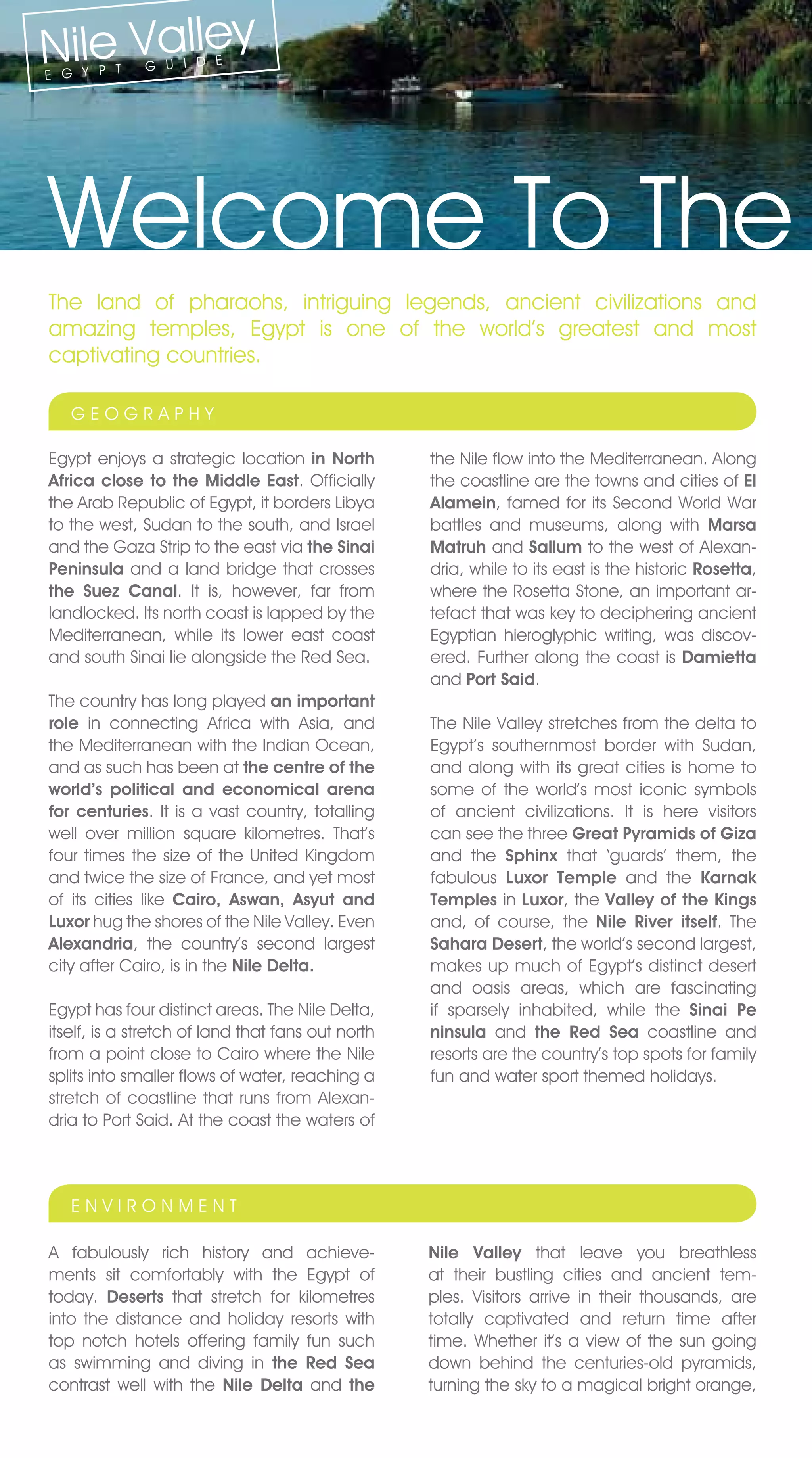 Nile valley brochure | PDF