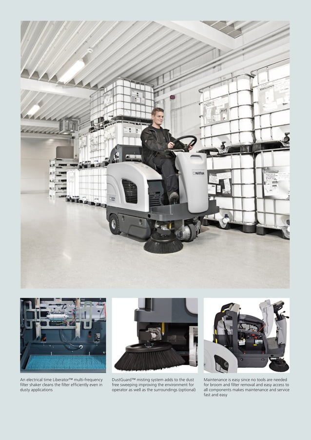 Nilfisk Advance SW4000 Rider Sweeper Brochure | PDF