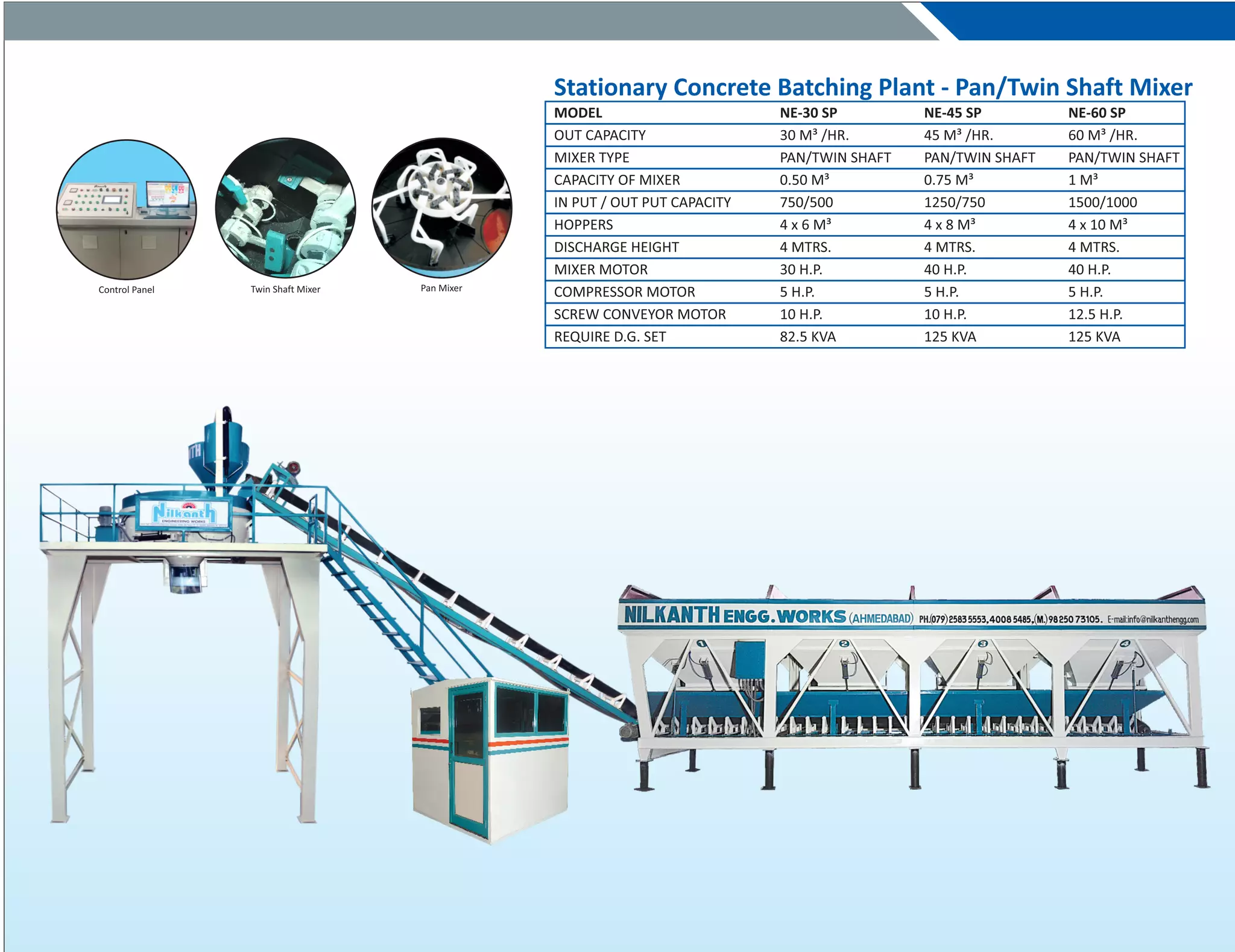 Concrete Batching Plant Manufacturer - Nilkanth Engineering works | PDF