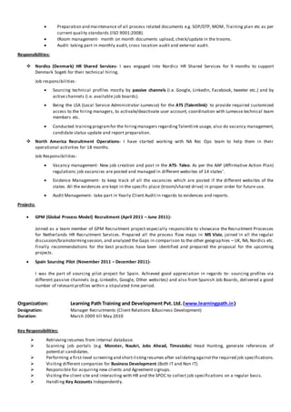 Niloy Biswas HR Recruitment Specialist | PDF