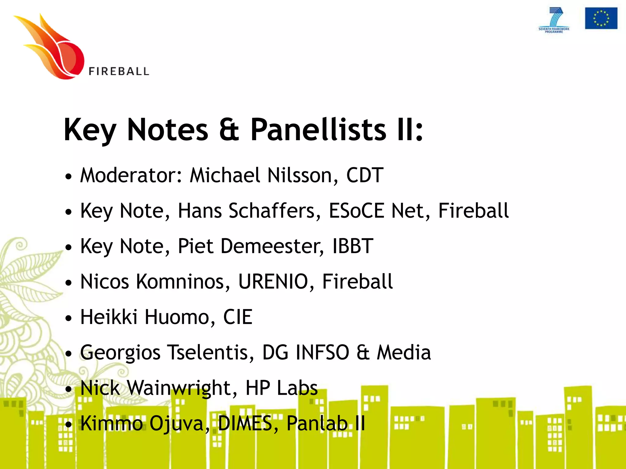 Alex Gluhak & Michael Nilsson - Smart Cities | PPT