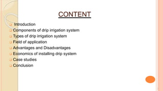 onkar khamgal ppt on drip irrigation | PPTX