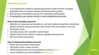 How to select a journal to publish Article | PPTX