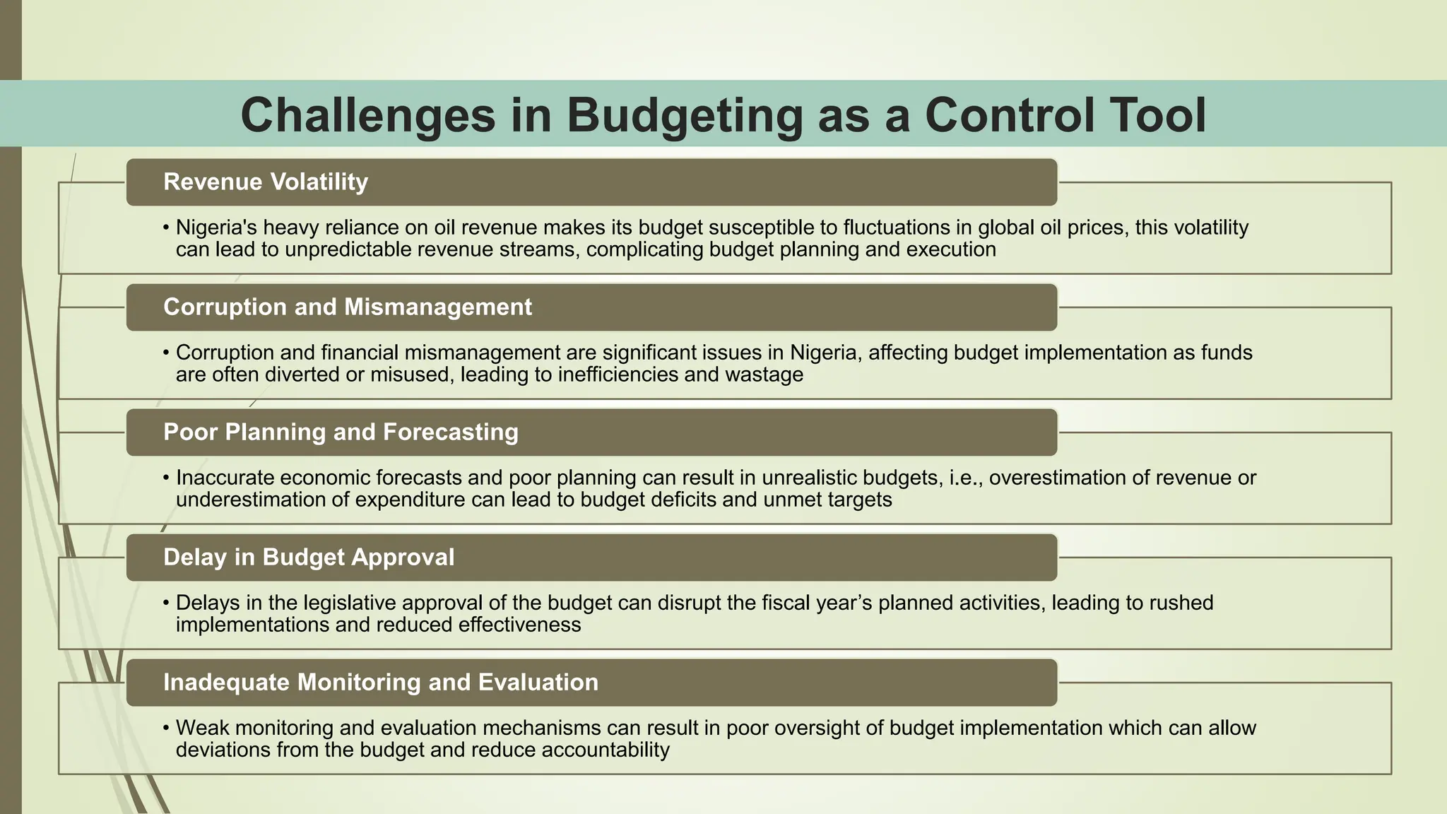 Budgeting as a Control Tool in Govt Accounting in Nigeria Prof Oyedokun ...
