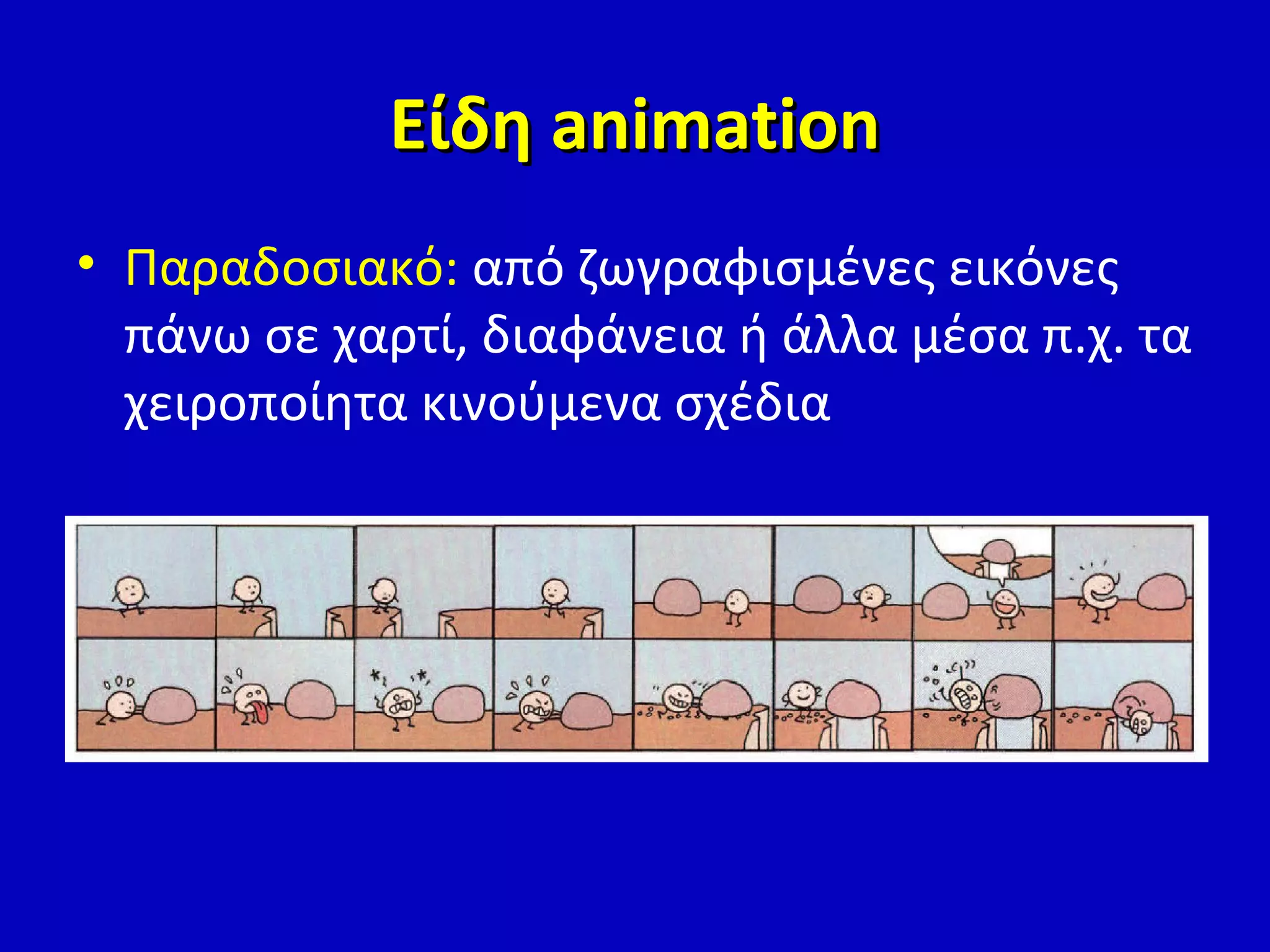 Τα είδη του animation | PPT