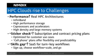 Nimbix: Cloud for the Missing Middle | PDF