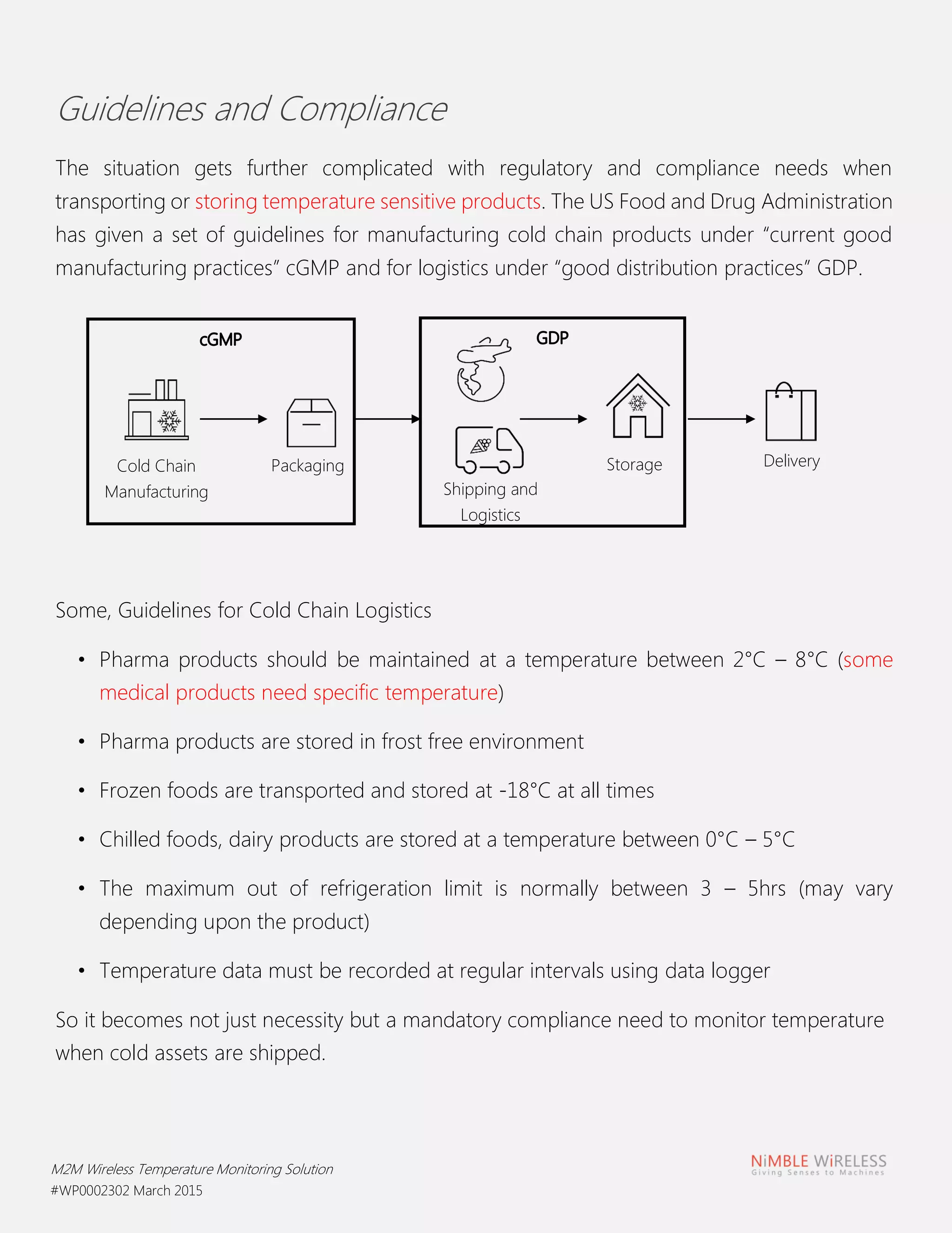 Nimble wireless- M2M Temperature Monitoring Solution | PDF | Internet ...