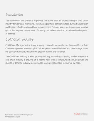 Nimble wireless- M2M Temperature Monitoring Solution | PDF