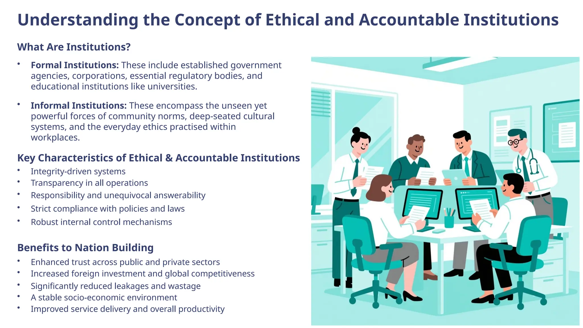 NIM Building Ethical and Accountable Institutions-The Managers Role in ...