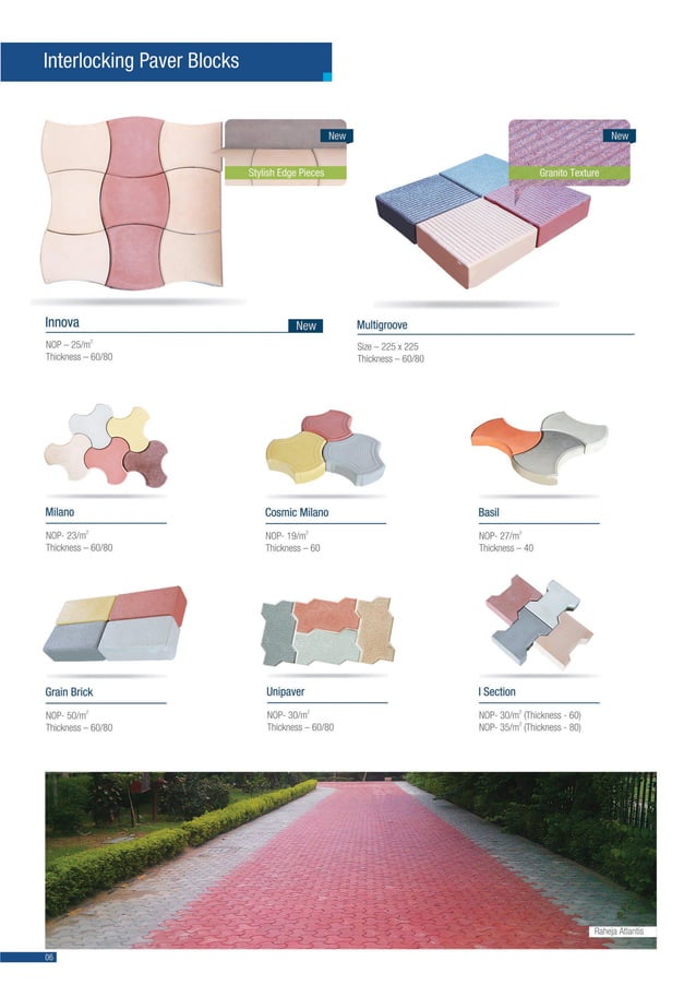 Paver Blocks and Tiles By Nimco Precast Private Limited | PDF