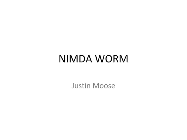 Nimda Worm | PPT