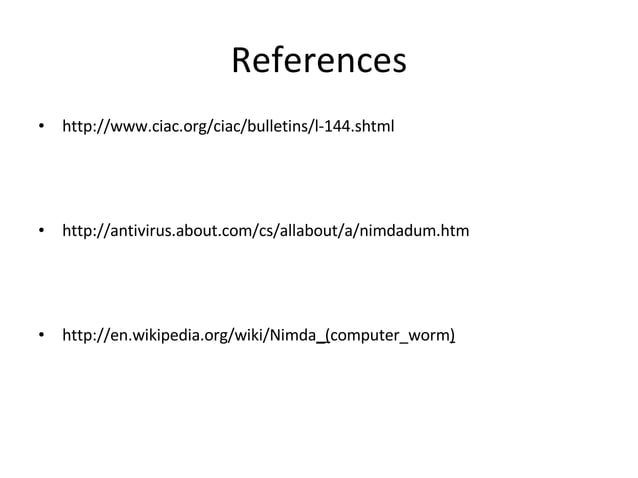 Nimda Worm | PPT