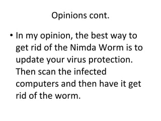 Nimda Wor Mv2 | PPT