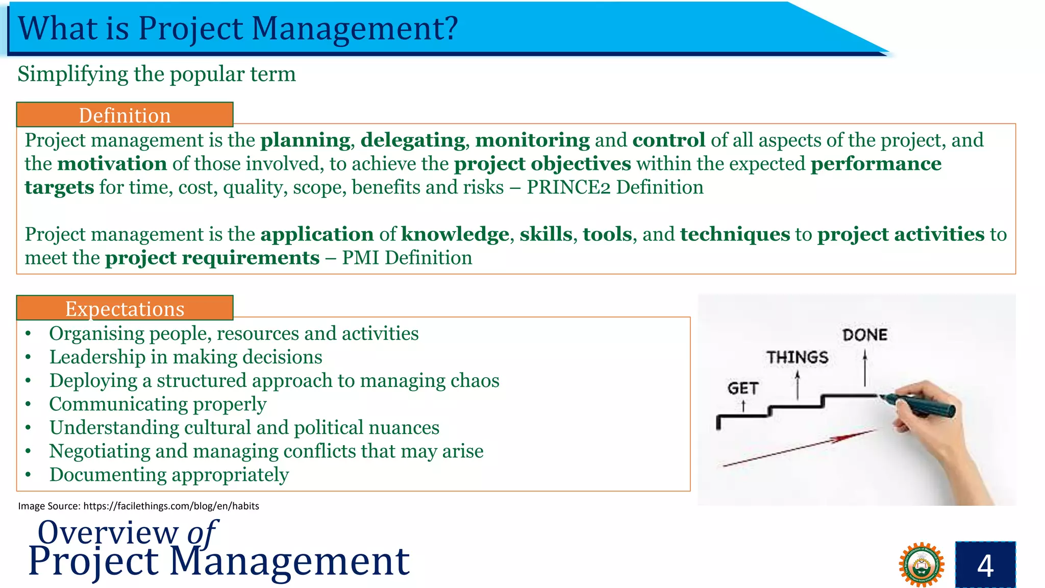 Overview of Project Management: NIMechE NSF Presentation | PPT