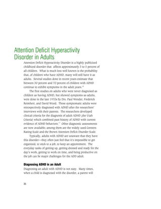 Attention Deficit Hyperactivity Disorder (NIMH) | PDF