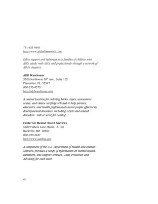 Attention Deficit Hyperactivity Disorder (NIMH) | PDF
