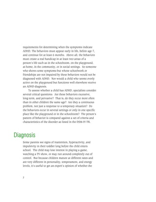Attention Deficit Hyperactivity Disorder (NIMH) | PDF