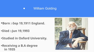 Rites of passage by William Golding (Novel) | PPTX | Fiction | Books ...