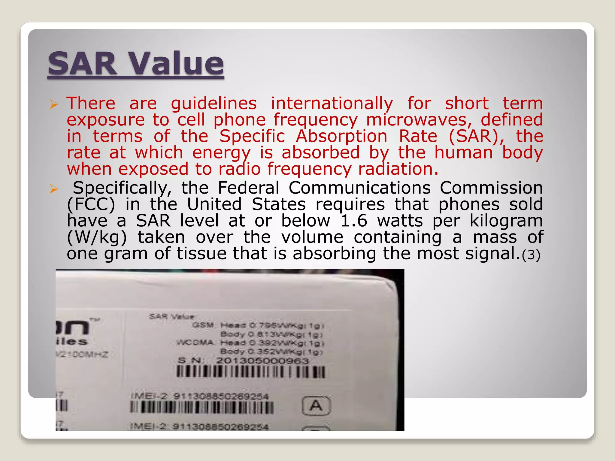 Effect of mobile-phone radiation on Human health | PPTX