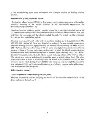 Study on nutrient compositions of Son tra fruits (Docynia indica). Part ...