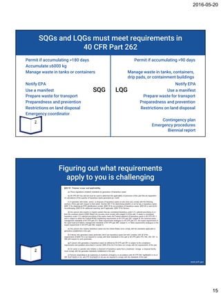 Three Ways the New US Hazardous Waste Generator Rules Could Affect Your ...
