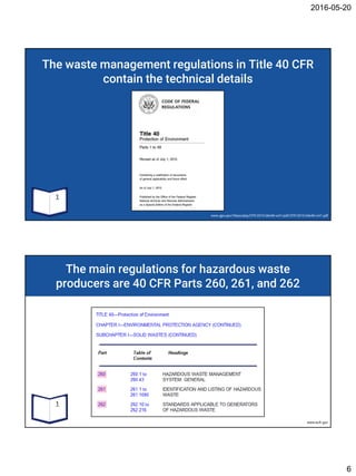 Three Ways the New US Hazardous Waste Generator Rules Could Affect Your ...
