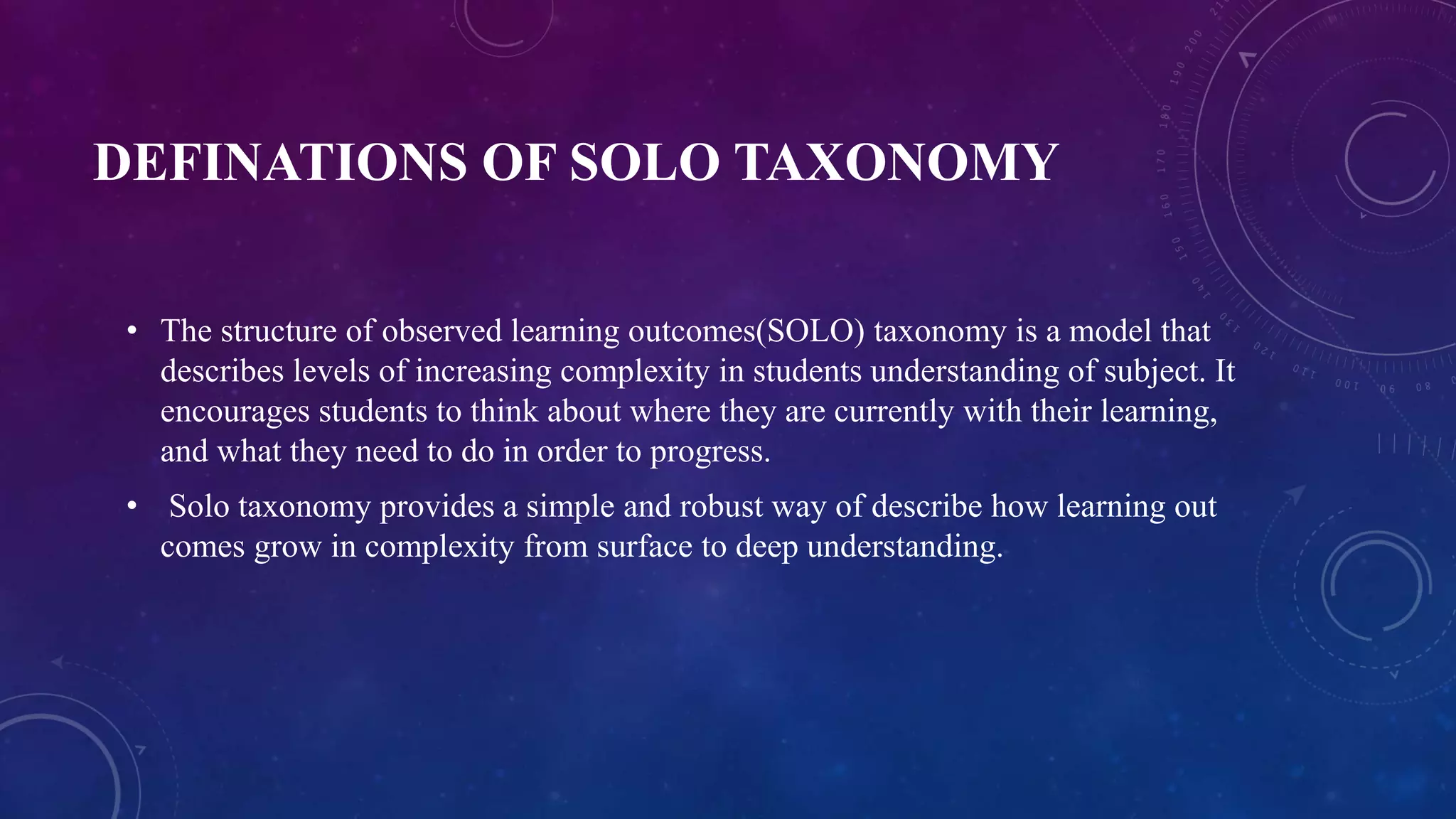 SOLO Taxonomy | PPTX
