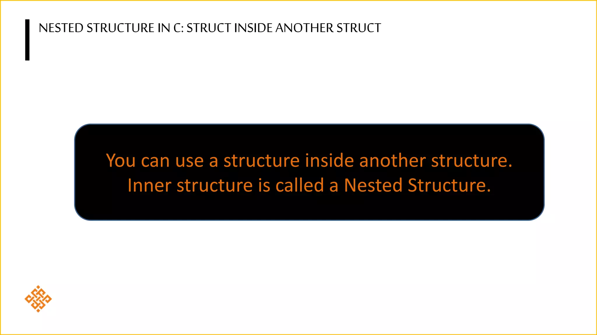 Structures in C | PPTX
