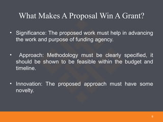 Nimrita writing effective grant proposals | PPT