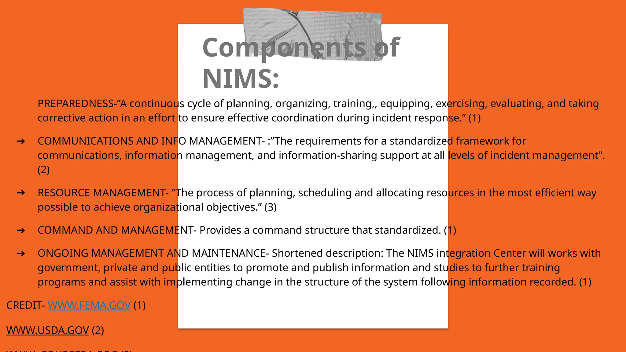 National incident Management System Training | PPTX