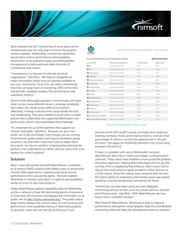 Wikimedia Opens a Window into High-Profile Projects with Nimsoft ...