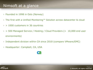 Nimsoft Web performance monitoring | PPT