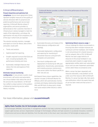 CA Nimsoft Monitor for Vblock | PDF