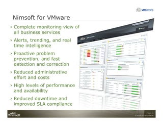 Nimsoft Monitor for vCloud | PDF