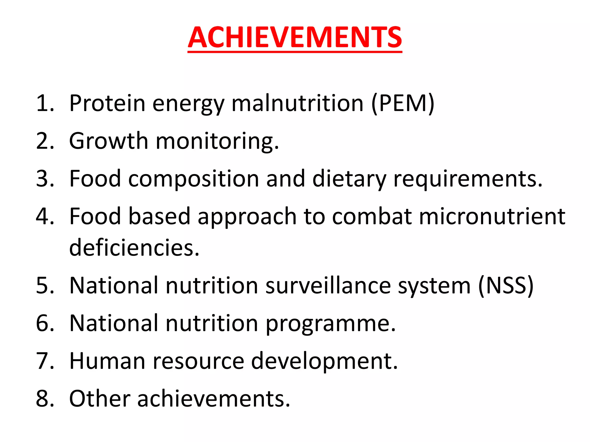 National Institute of Nutrition (NIN) | PDF