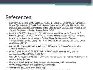 Climate change and water security: Impacting decision-making processes ...