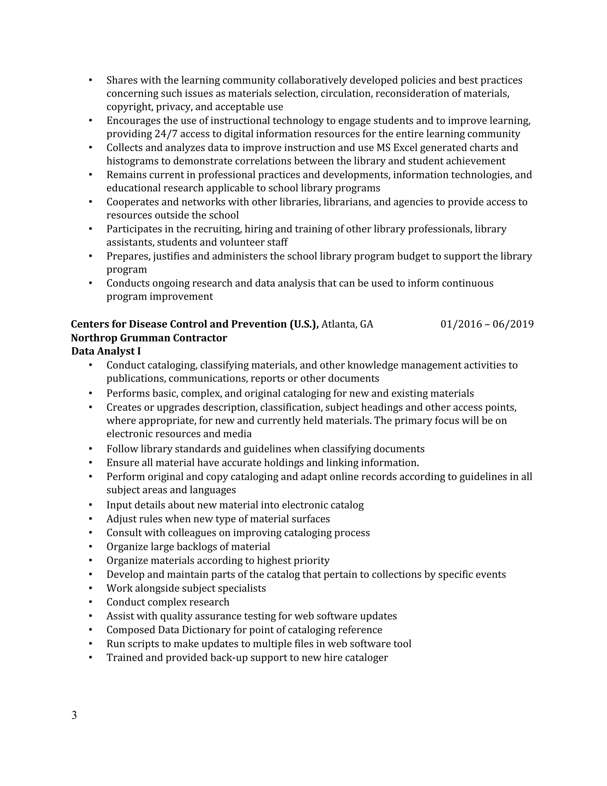 Nina Ivey Ishokir Resume CV Librarian 17 | DOCX