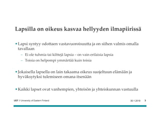 Nina Sajaniemi - Kaikilla lapsilla on oikeus kukoistaa | PDF