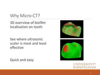 Visualising Synthetic Dental Biofim on Teeth Using Micro-CT | PPT