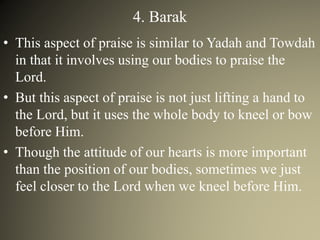 Nine Aspects of Praise and Worship | PPTX