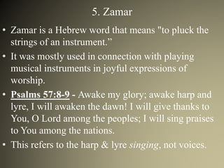 Nine Aspects of Praise and Worship | PPTX