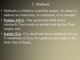 Nine Aspects of Praise and Worship | PPTX