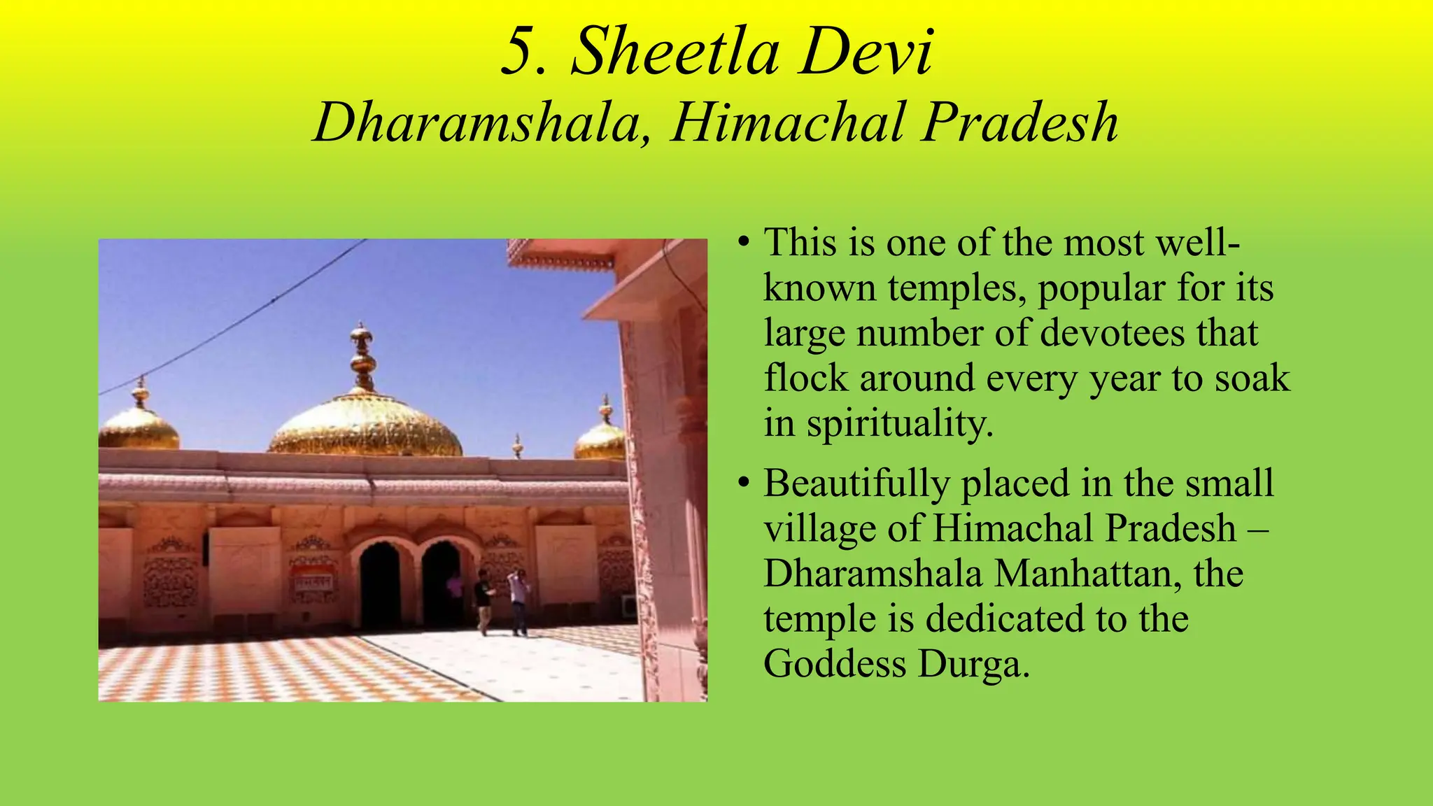 Nine devi temple of Northern India located x | PPTX