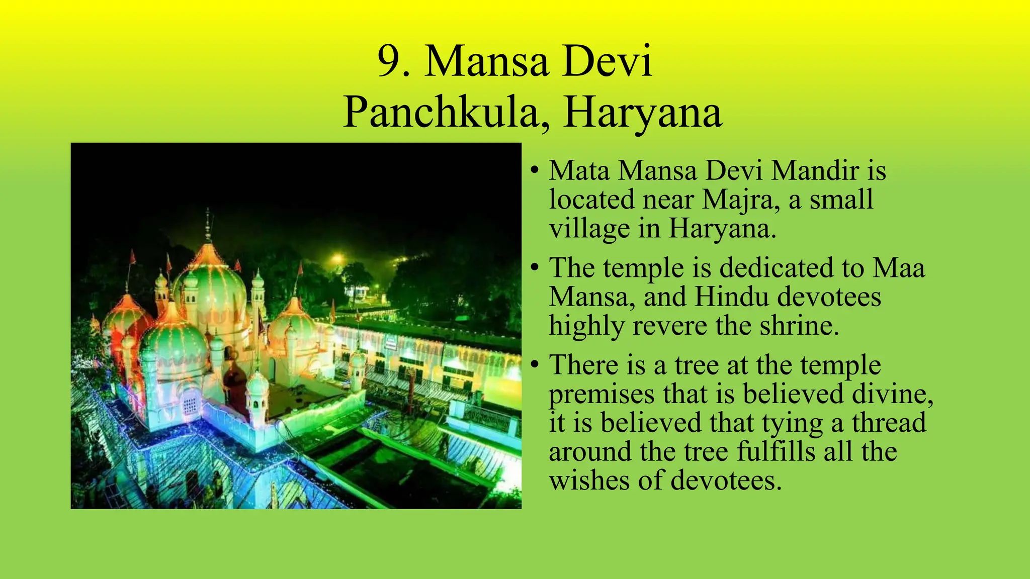 Nine devi temple of Northern India located x | PPTX