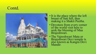 Nine devi temple of Northern India located x | PPTX