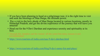 Nine devi temple of Northern India located x | PPTX